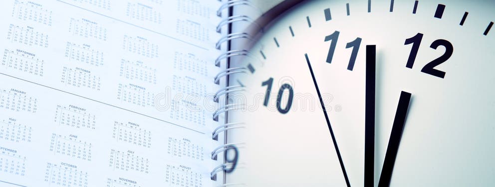 Clock and calendar stock image. Image of accurate, urgent - 311309347