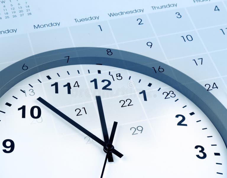 Clock and calendar stock photo. Image of hands, event - 50579042