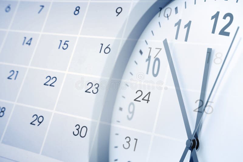 Clock and calendar stock image. Image of punctual, reminder - 278233741