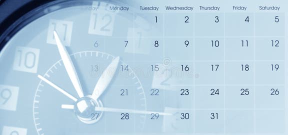 Clock and calendar stock image. Image of reminder, timepiece - 394267503