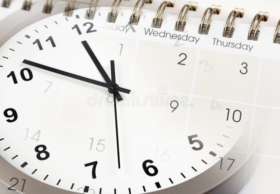 Clock and calendar stock image. Image of calendar, annual - 254709145