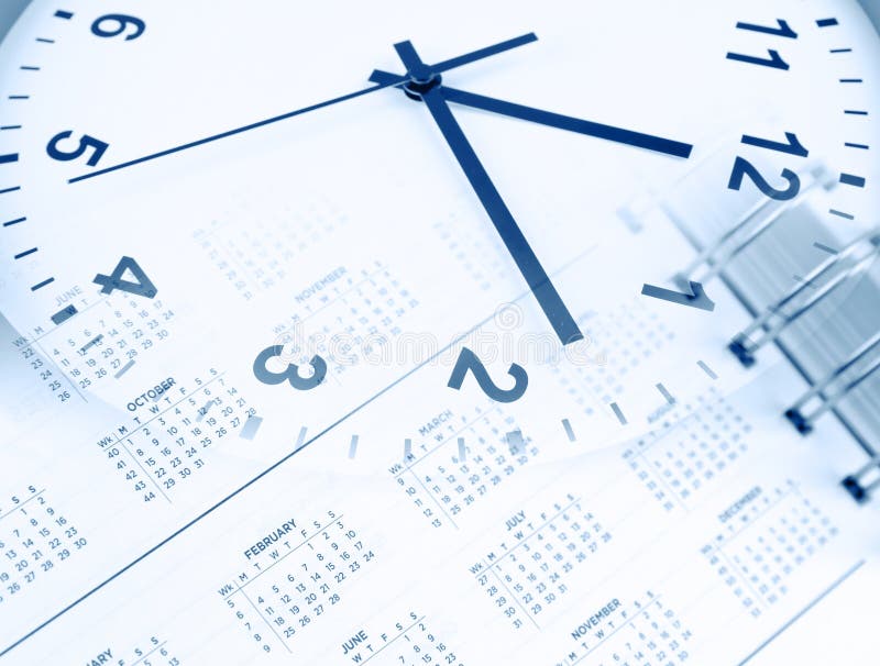 Clock and calendar stock image. Image of punctual, concept - 279061939