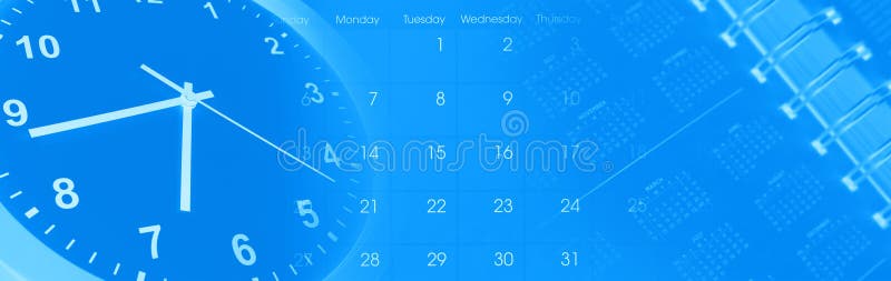 Clock and calendars stock photo. Image of annual, appointment - 293566352