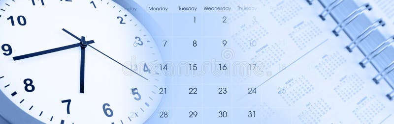 Clock and calendars stock image. Image of punctuality - 295365257