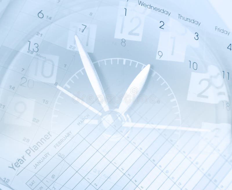 Clock and calendars stock photo. Image of monthly, future - 57196930