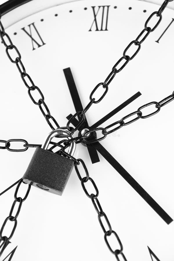 Clock chained stock photo. Image of chain, holding, hours - 21665638