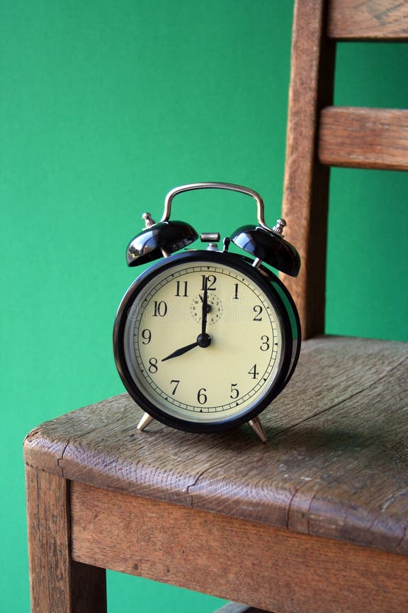 Clock and Chair stock image. Image of alarm, analog, clock - 5157581