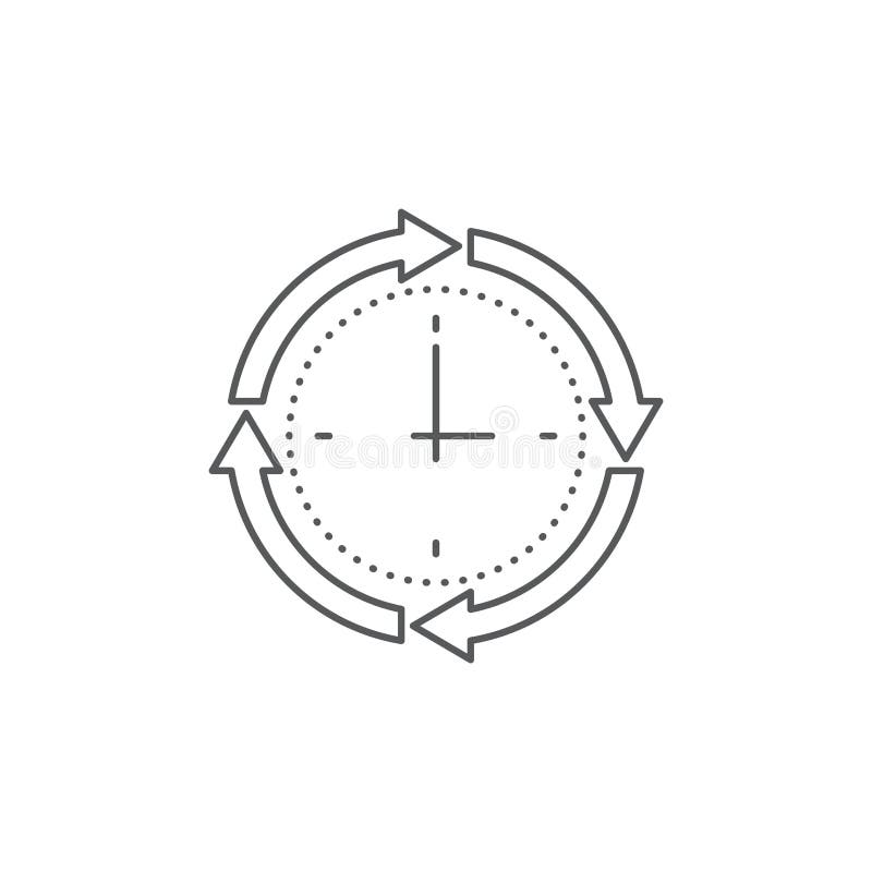 Clock Circular Tool with an Arrow Icon Vector from Watches Collection ...