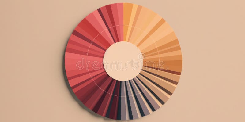 A Clock with a Circular Color Scheme on it. Generative AI Image. Stock ...