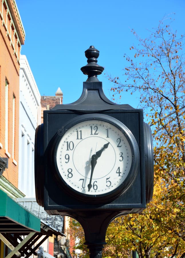 Clock in the city stock photo. Image of technology, detail - 47003088