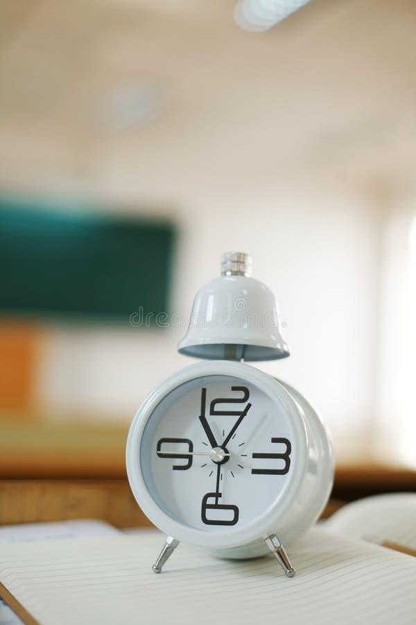 Clock in class room stock photo. Image of education, clock - 7397068