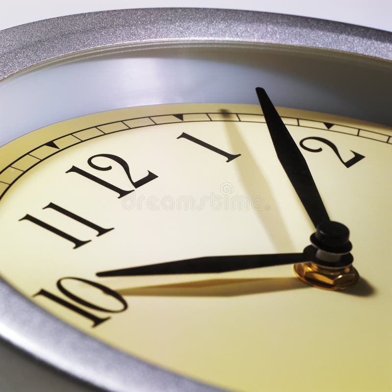 Clock close on top stock image. Image of silver, grey - 1020215