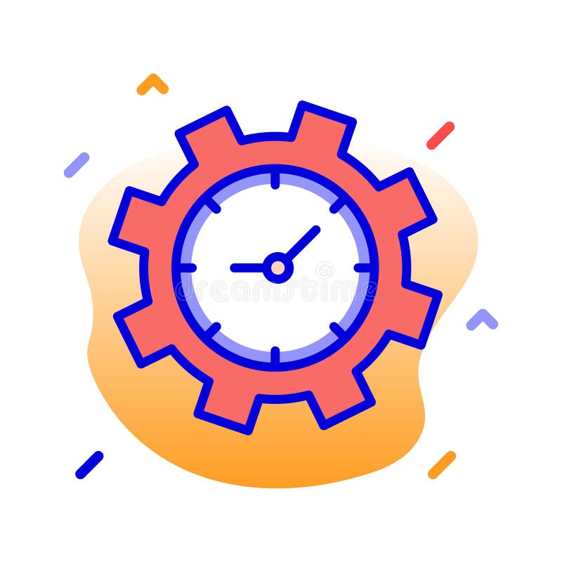 Clock, Cog, Seo Performance, Settings Fully Editable Vector Icons Stock ...