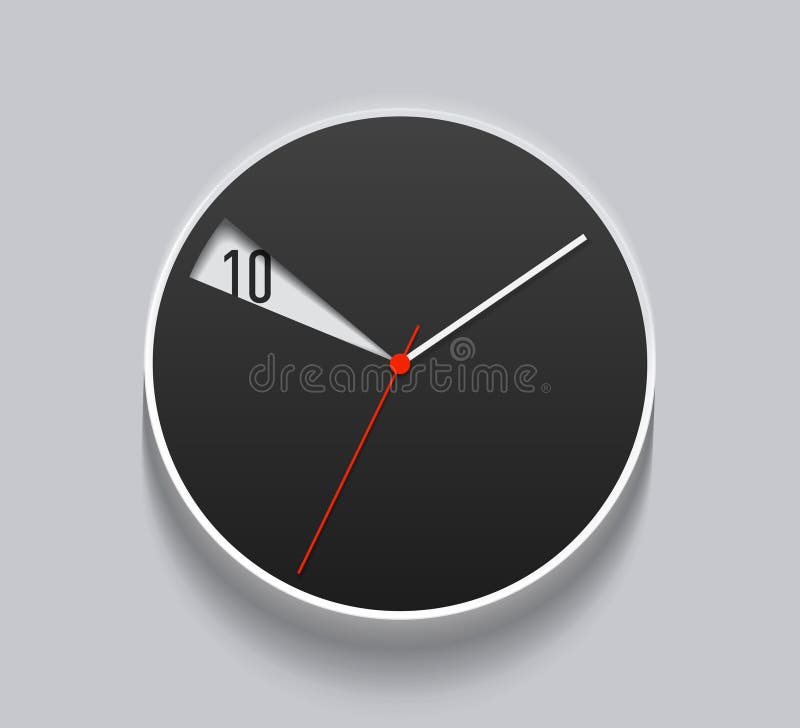 Creative Clock Face Design. Stock Vector - Illustration of black ...