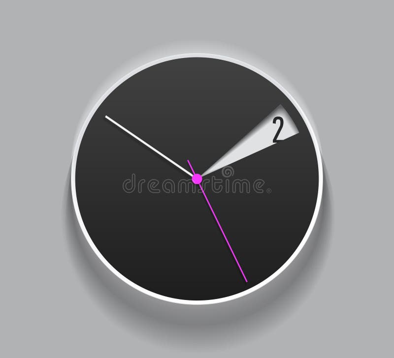 Creative Clock Face Design. Stock Vector - Illustration of black ...