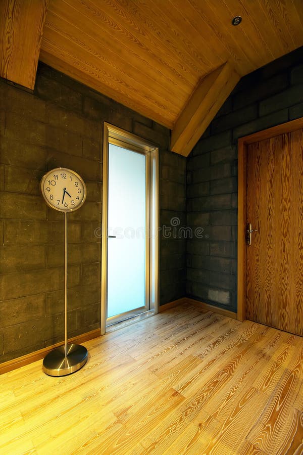 Clock in the corridor stock photo. Image of expensive - 24928882