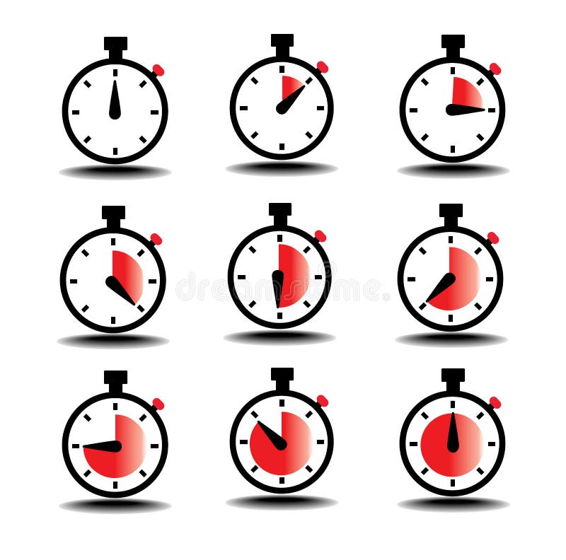 Clock Different Times Stock Illustrations – 133 Clock Different Times ...