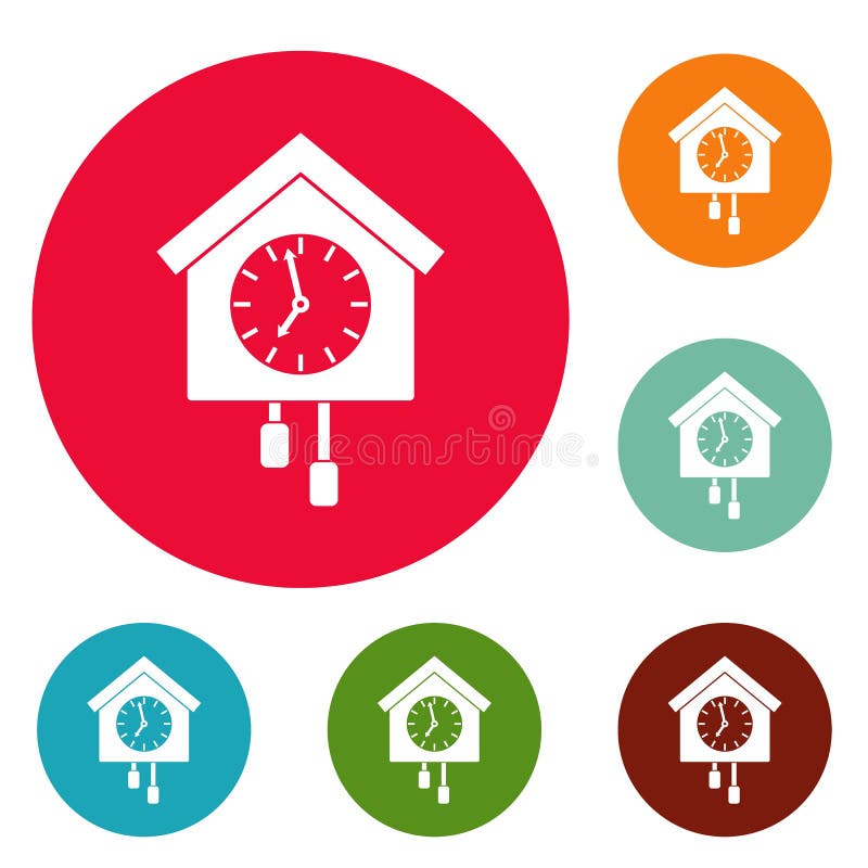 Clock Creative Icons Circle Set Vector Stock Vector - Illustration of ...