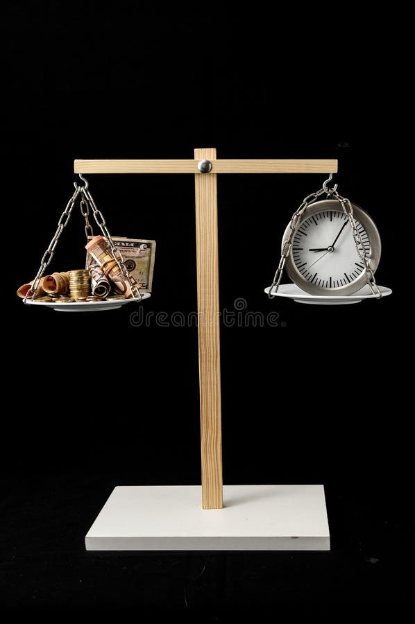 Clock and Currency Time is Money Concept Stock Image - Image of ...