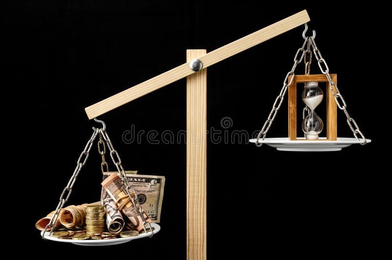 Clock and Currency Time is Money Concept Stock Photo - Image of concept ...