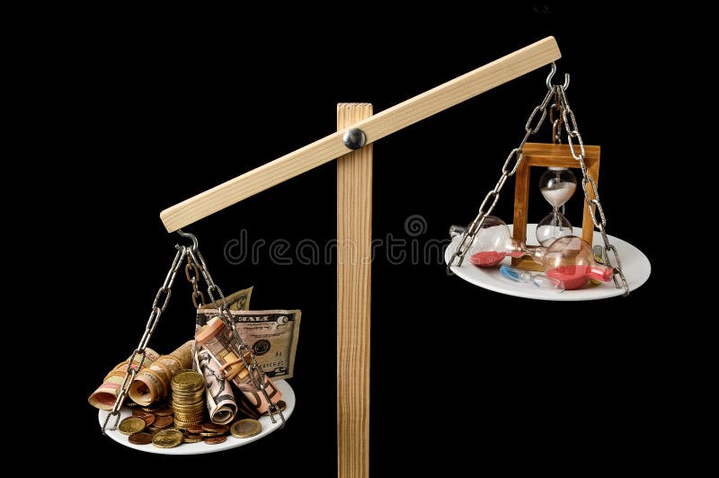 Clock and Currency Time is Money Concept Stock Photo - Image of ...