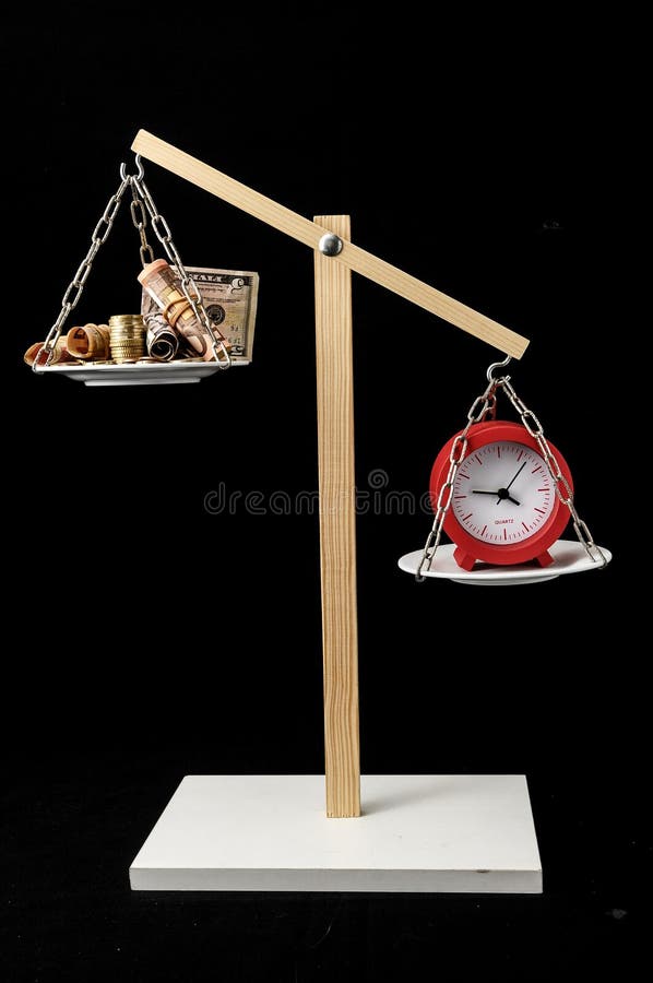 Clock and Currency Time is Money Concept Stock Photo - Image of ...