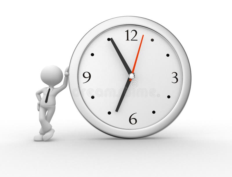 Concept Man Hour 3d Man Clock Face Stock Illustrations – 115 Concept ...