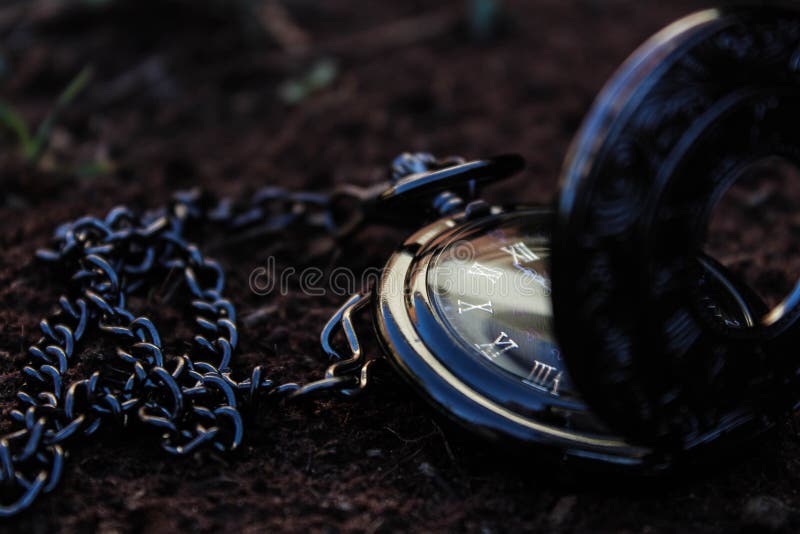 Clock stock image. Image of dark, pocket, shadow, nature - 93227761