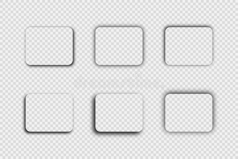 Rounded Corner Rectangle Transparent Background Stock Illustrations ...