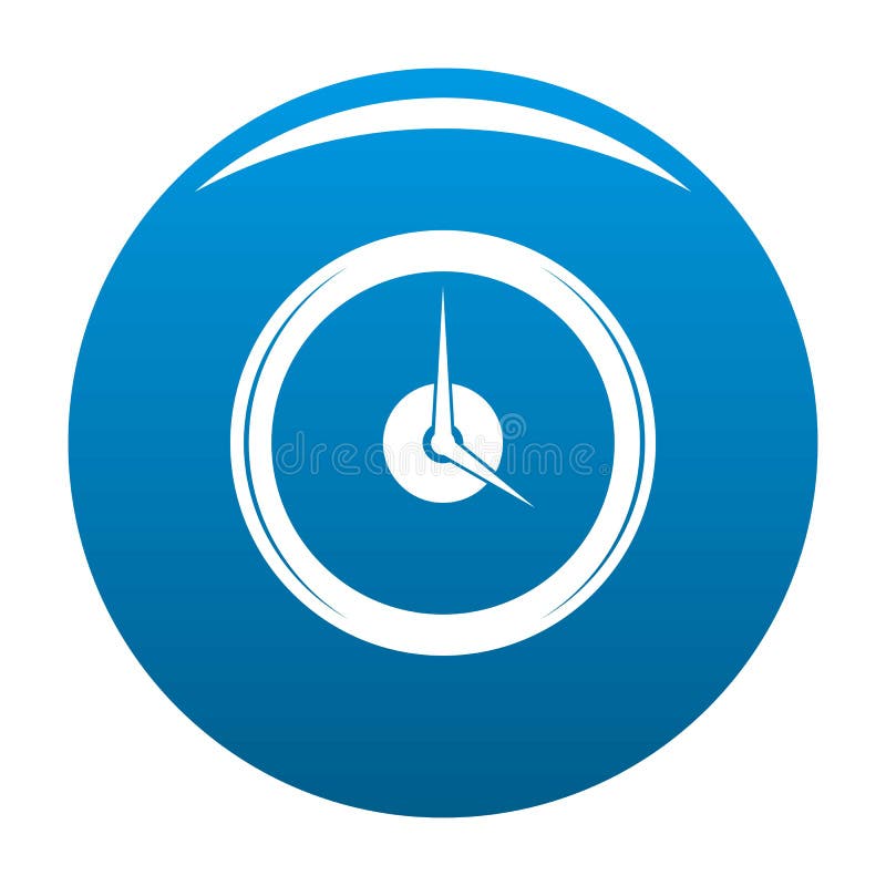Clock deadline icon blue stock illustration. Illustration of ...