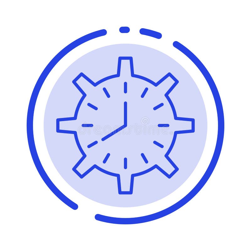 Clock, Deadline, Time, Timepiece, Timing, Watch, Work Blue Dotted Line ...