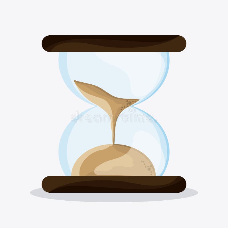 Clock Design. White Background. Time Concept, Vector Illustration Stock ...