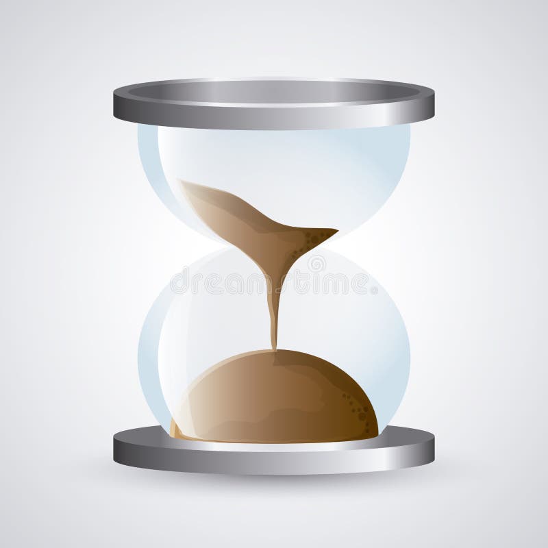 Clock Design. White Background. Time Concept, Vector Illustration Stock ...