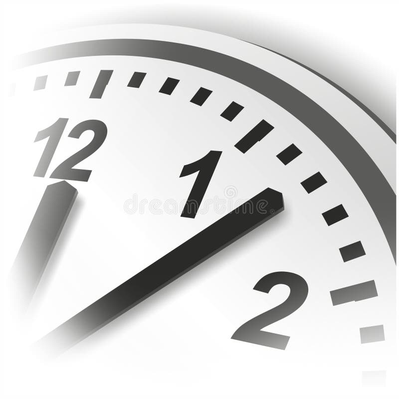 Clock stock illustration. Illustration of five, face - 39181380