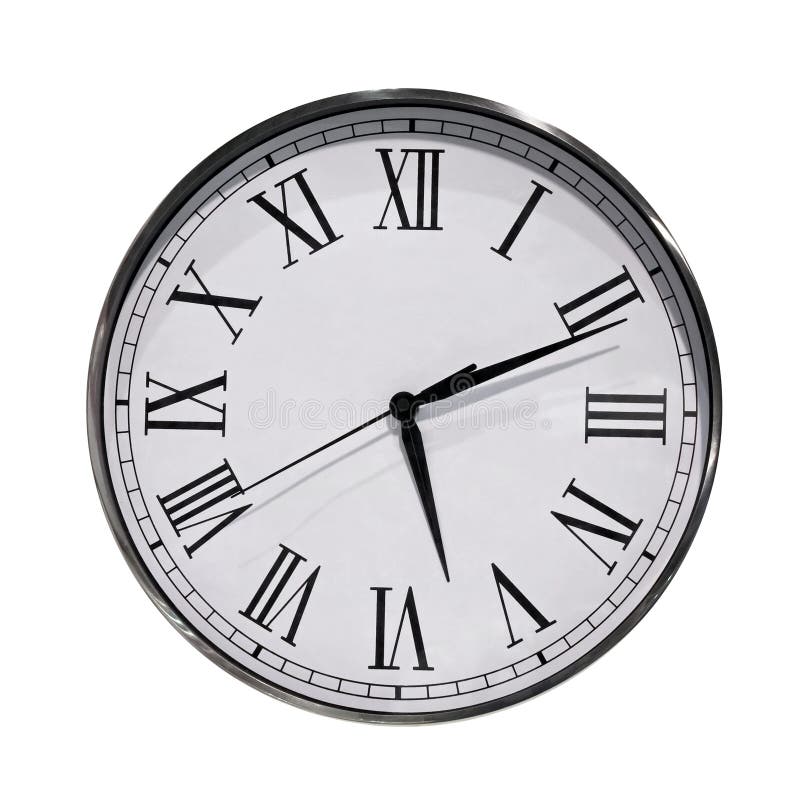 Clock dial stock image. Image of white, metal, hour, second - 4313007