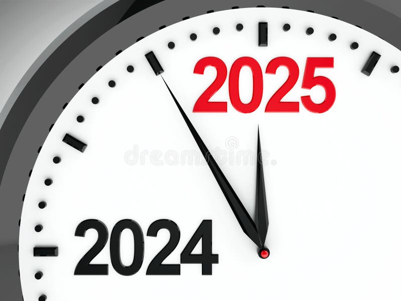 Clock dial 2024-2025 stock illustration. Illustration of round - 352473348