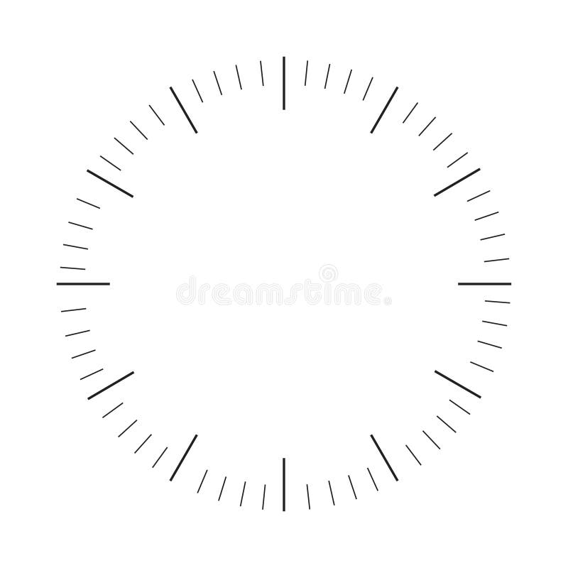 The Dial of the Alarm Clock. Stock Vector - Illustration of minute ...
