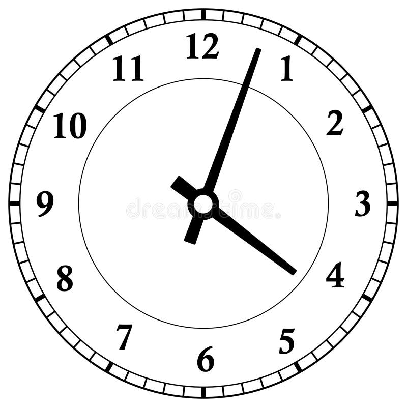 Clock Dial Face Vector Illustrations Set Stock Vector - Illustration of ...