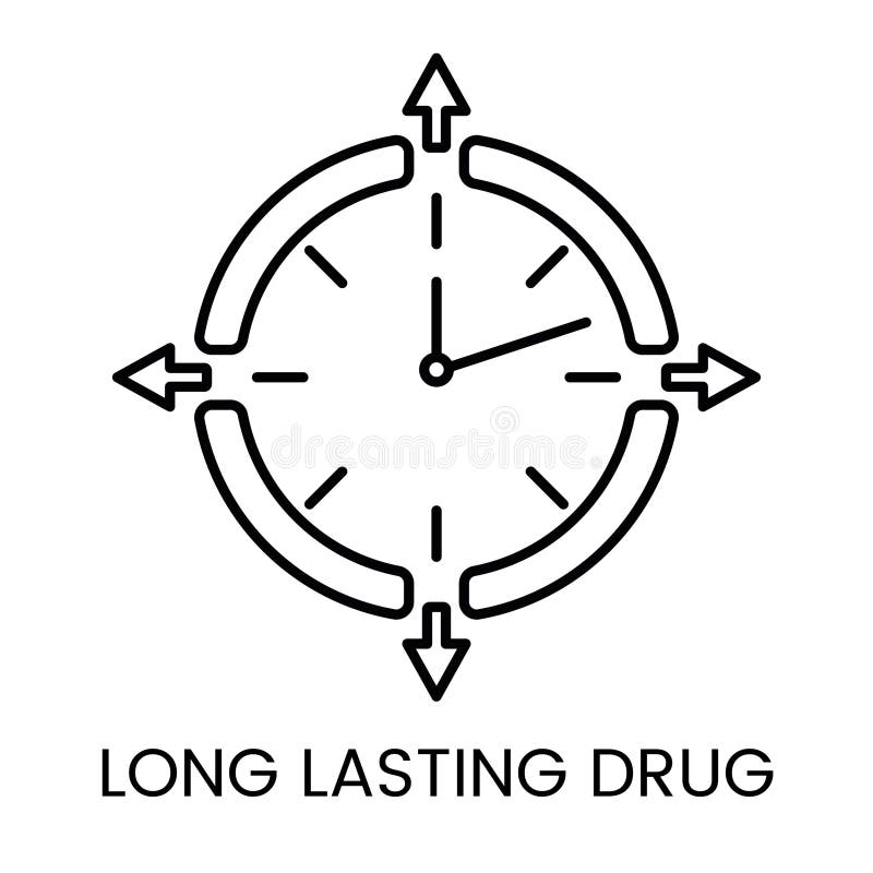 A Clock with Directional Arrows Icon in Vector, Symbolizing Extended ...