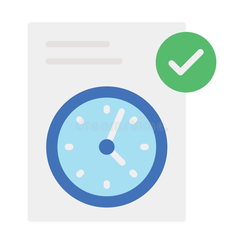Clock, Duration, Vector Icon Which Can Easily Modify Stock Illustration ...