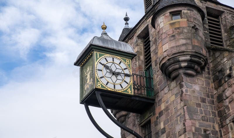 Clock - Edinburgh stock photo. Image of details, clock - 90171108