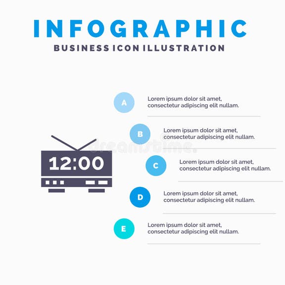 Clock, Electric, Time, Machine Infographics Presentation Template. 5 ...