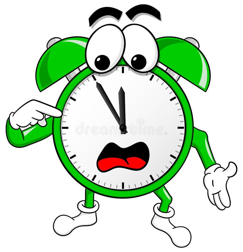 Clock in the eleventh hour stock vector. Illustration of black - 45716858