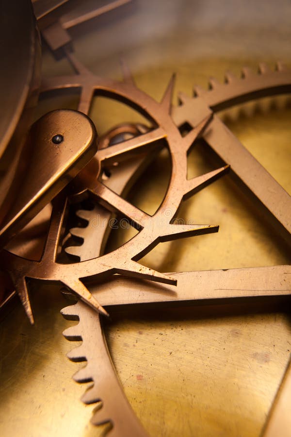 Clock Engine and Gear, Business Concept Team, Teamwork. Stock Image ...