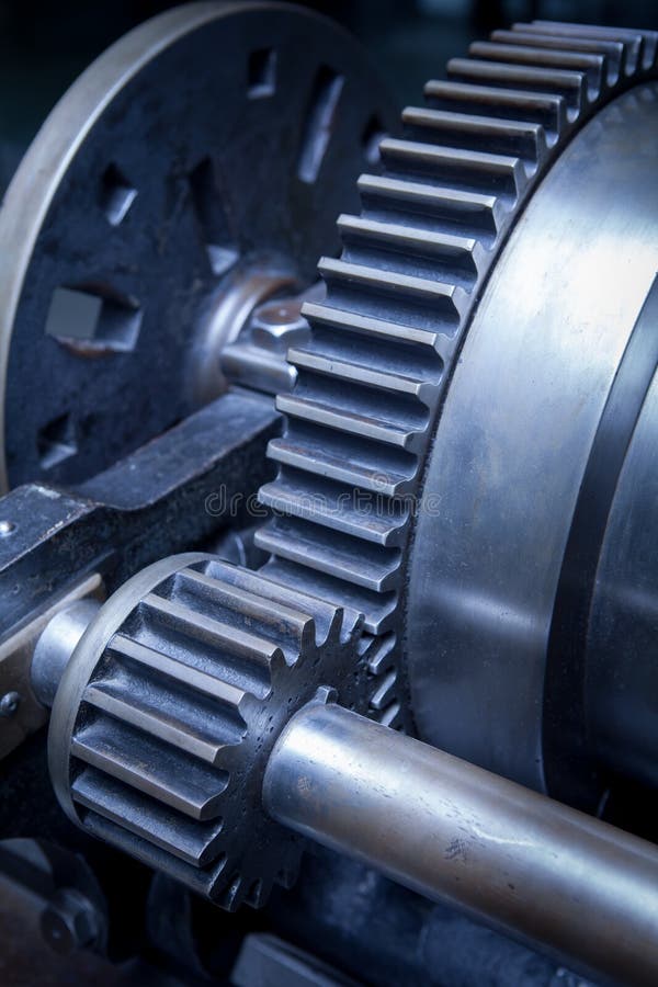 Clock Engine and Gear Business Concept Teamwork Stock Photo - Image of ...
