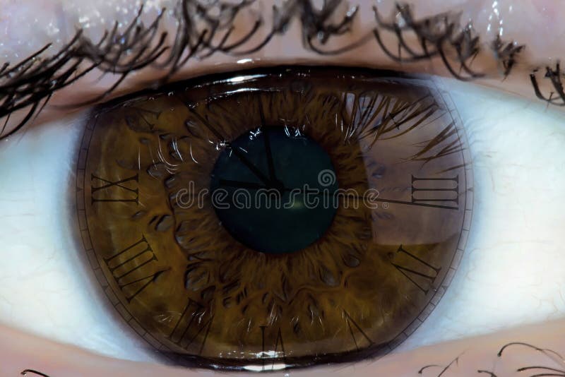 Clock eye stock photo. Image of sclera, lense, older - 52412660