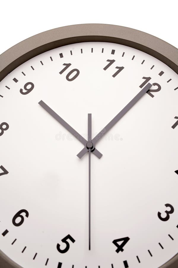 Midnight Clock Close Up stock photo. Image of noon, 12pm - 254800