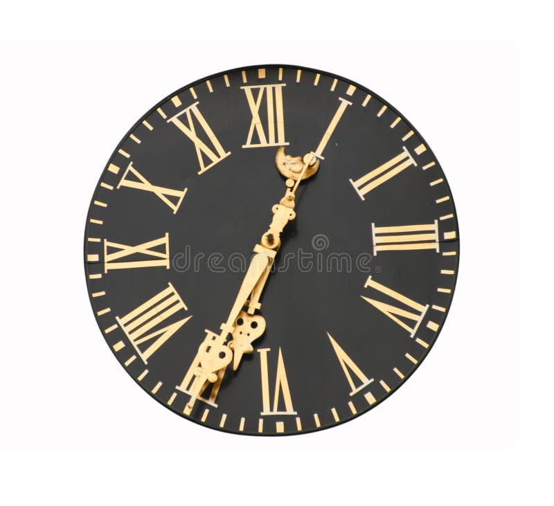 Clock Face stock photo. Image of bold, roman, numerals - 2206994