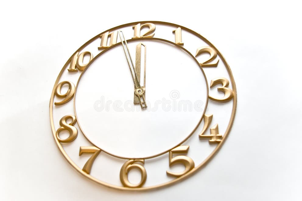 Clock-face stock photo. Image of time, hour, clock, five - 3634748