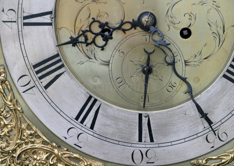 Clock Face stock photo. Image of grandfather, brass, keyhole - 473326